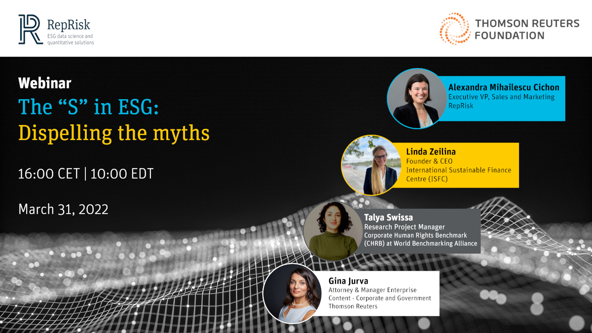 RepRisk | The “S” in ESG: Dispelling the myths